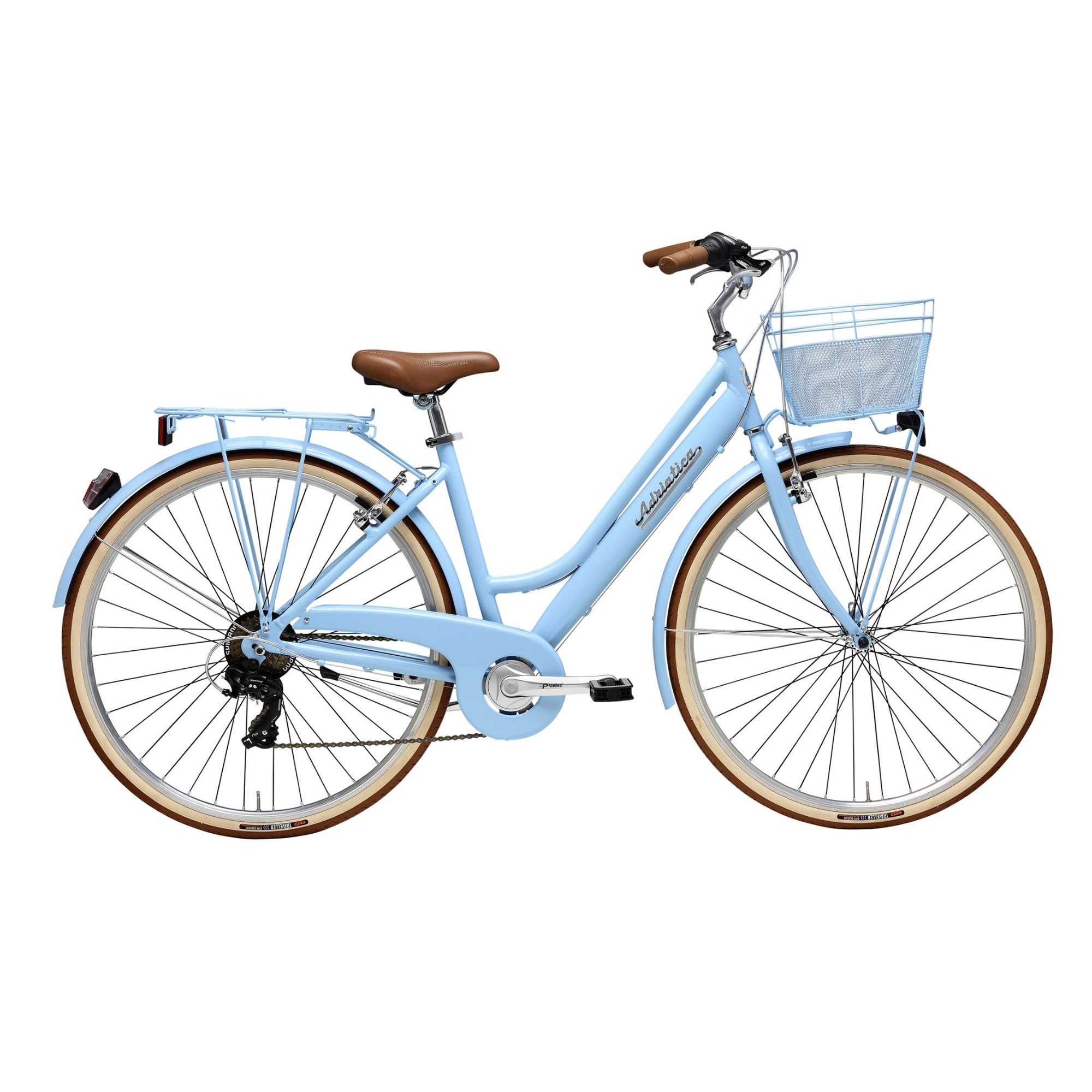 Adriatica City Retro Lady Azzurro - Bicicleta Urbana – biwatt